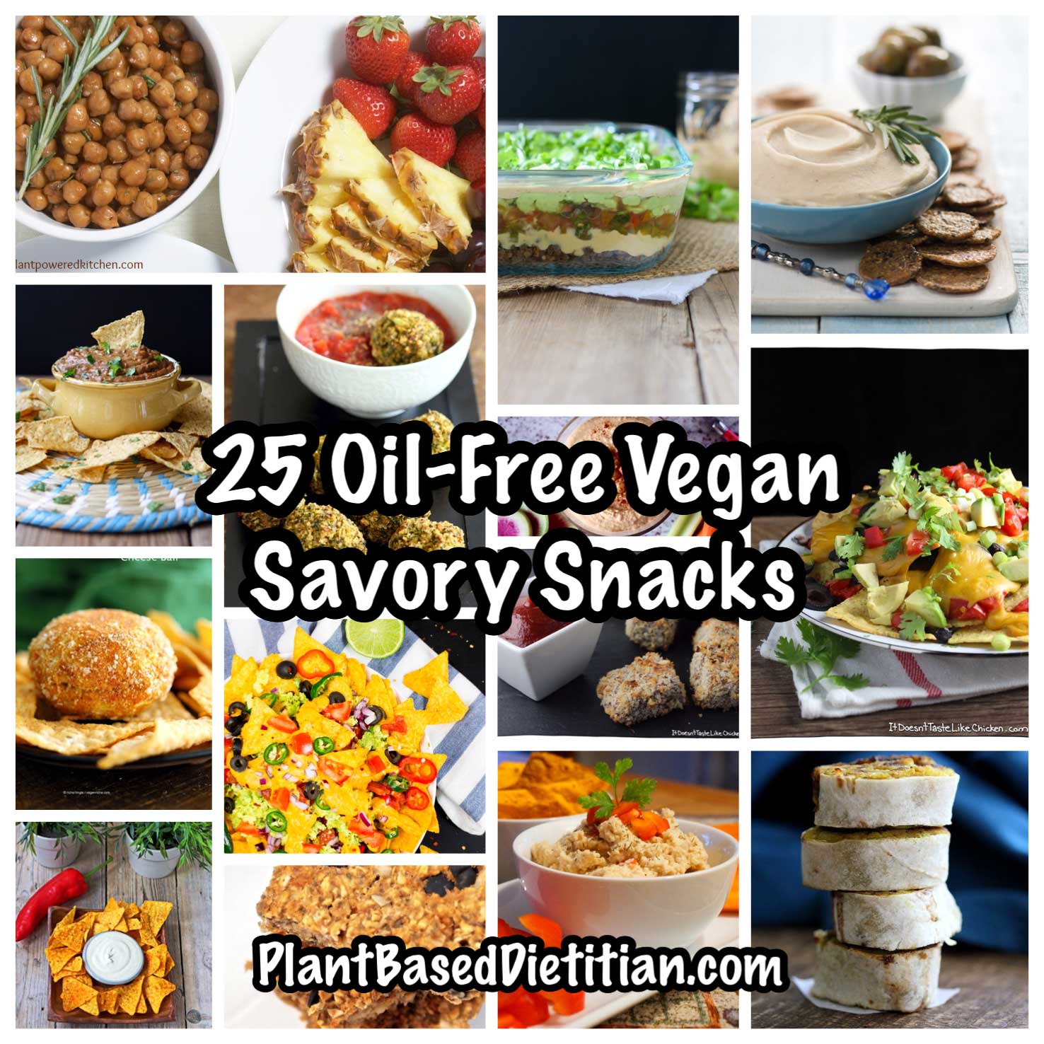 25 Oil-Free Vegan Savory Snacks - Healthspan Dietitian